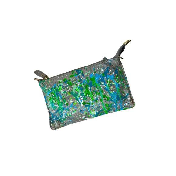 Anca Barbu | Bags | New Anca Barbu Womens Hand Splattered Paint Leather ...